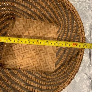 Accents | Vintage Two Toned Basket 13 Inches Wide | Poshmark
